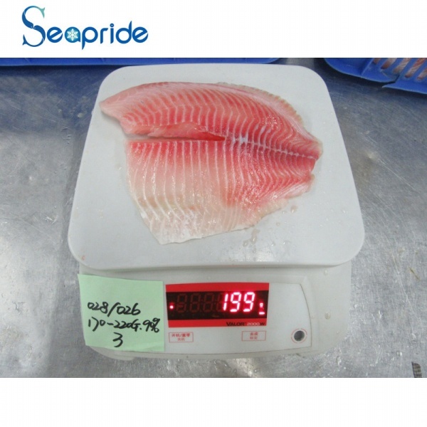 Shallow skinned tilapia fillet